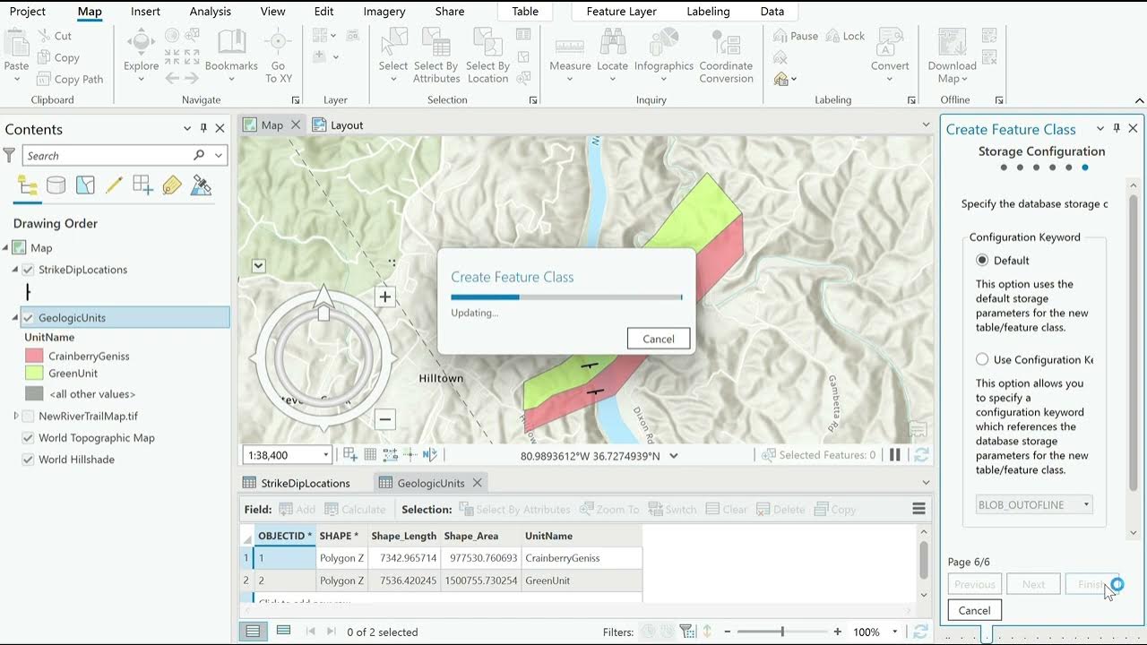 Making polygons in ArcGIS for simple mapping of units - YouTube