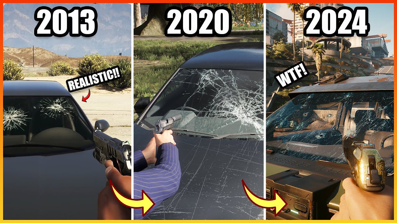 Car Damage Comparison in 4 Different Games | 2013-2024 - YouTube