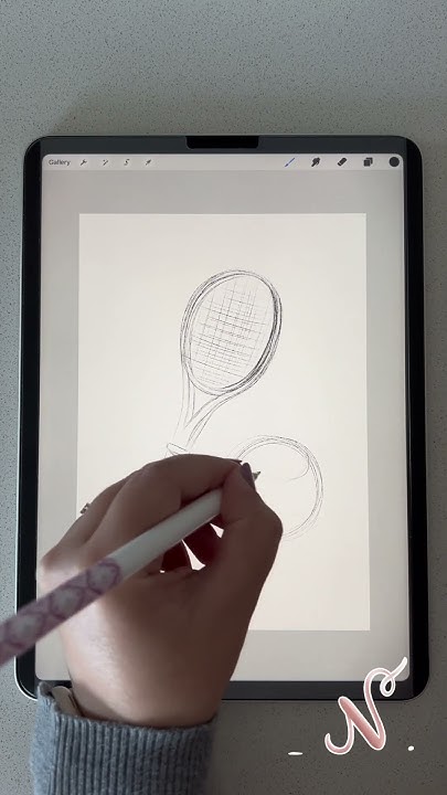 Procreate : Tennis (part 1) Sketch - YouTube