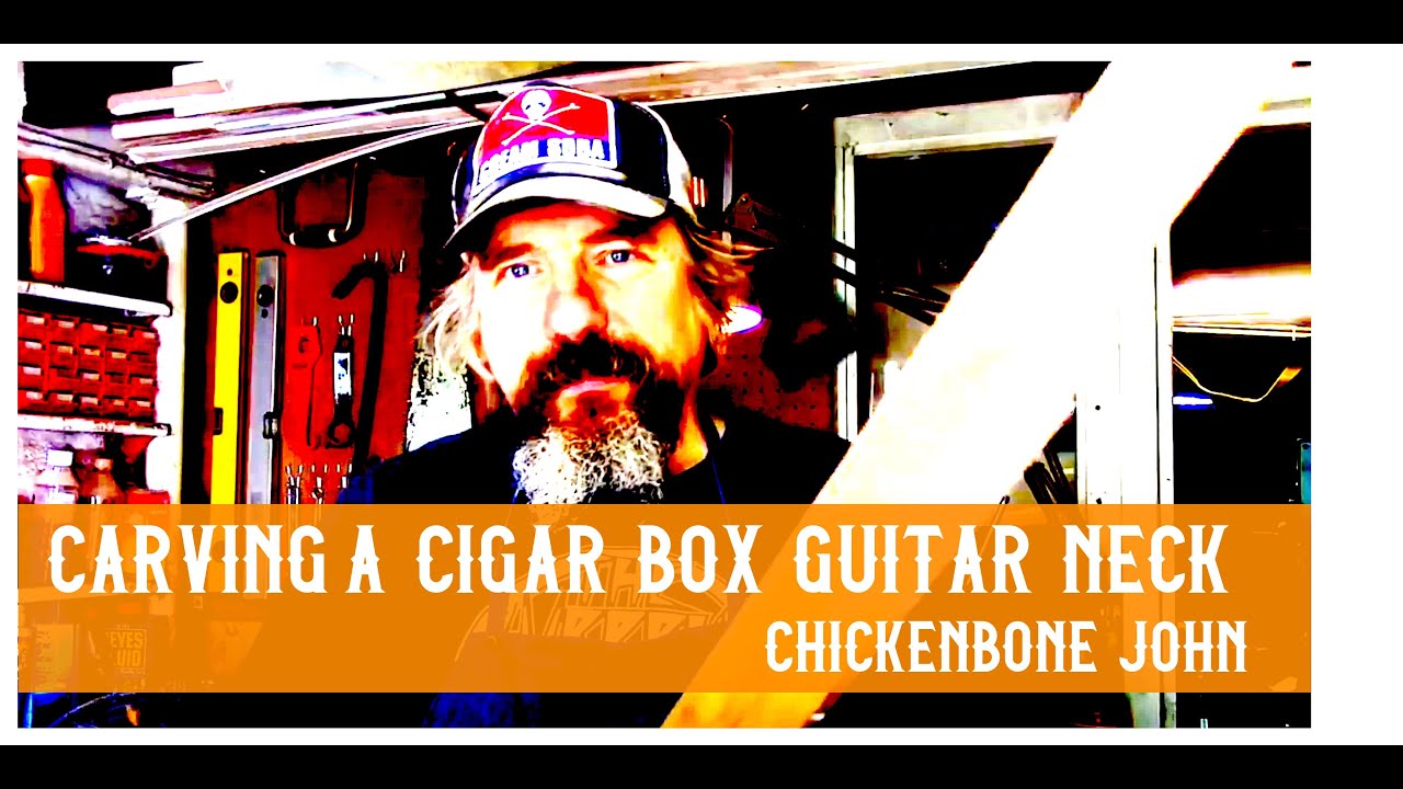 Carving a cigar box guitar neck - YouTube