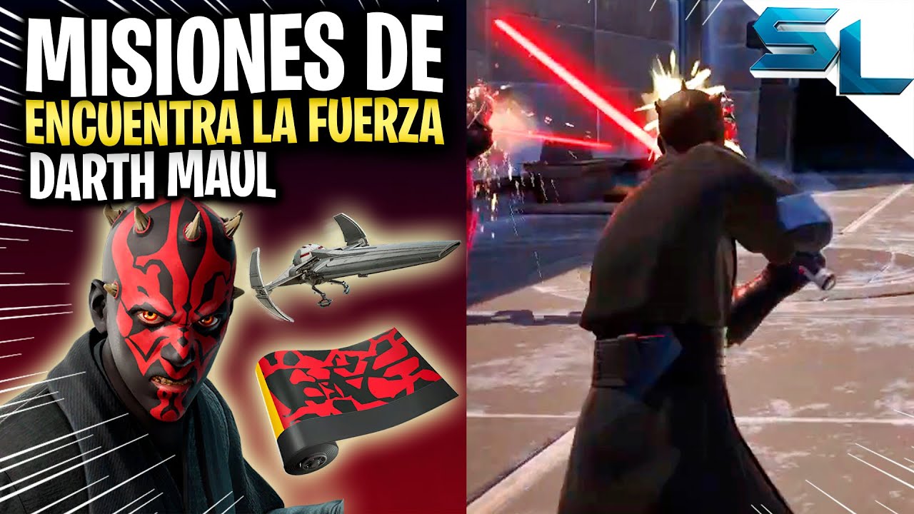 Como COMPLETAR TODAS las MISIONES DE DARTH MAUL SKIN ENCUENTRA LA ...