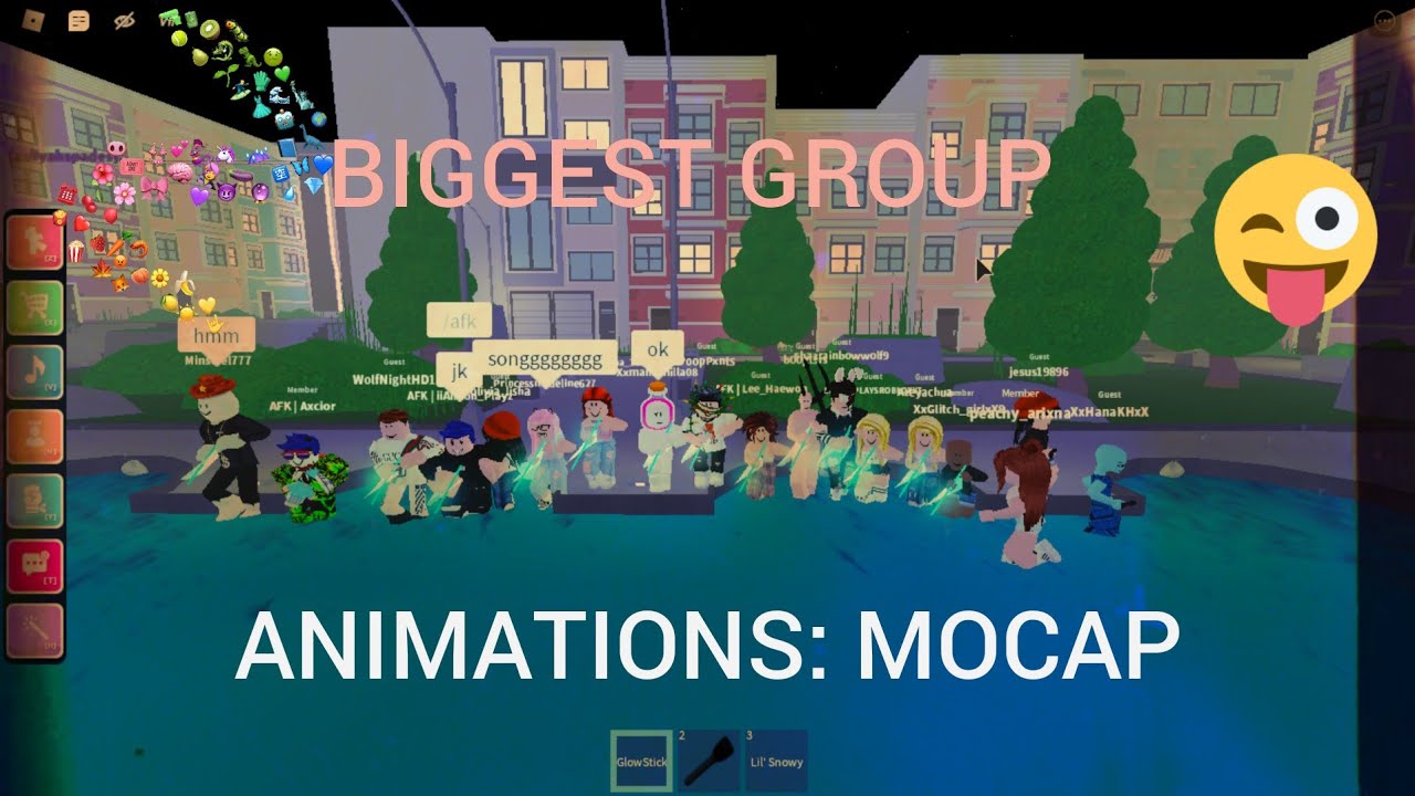 The biggest dance group in this Roblox game! (Animations: mocap) - YouTube