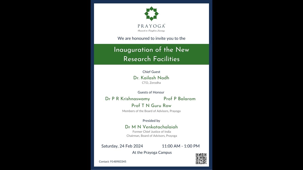 Inauguration of Prof. U R Rao Research Block - Research Facilities at ...