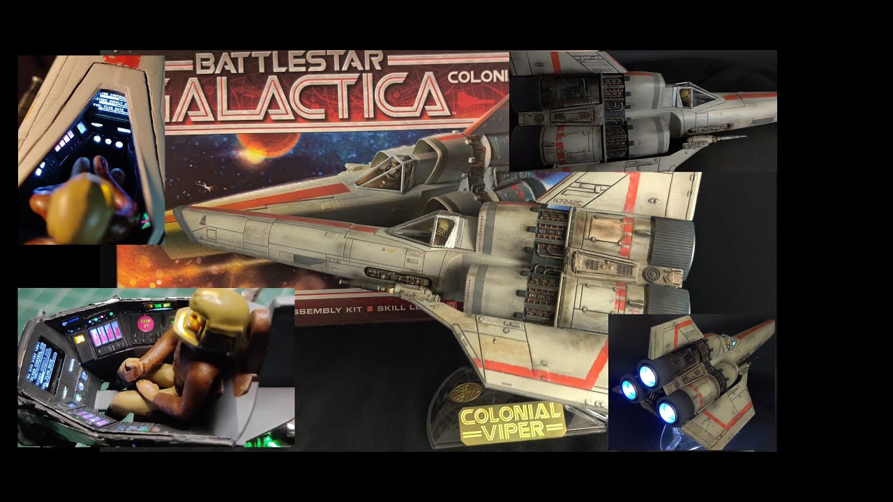 Battlestar Galactica Classic Colonial Viper MK-1 - YouTube