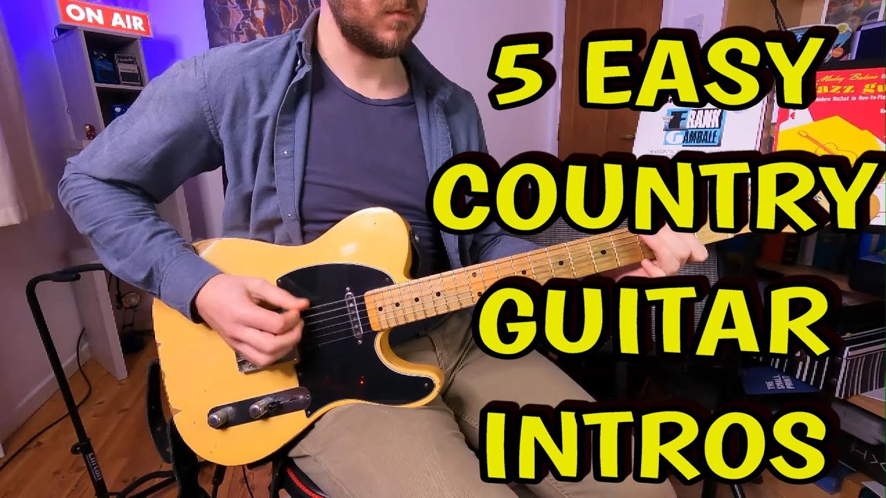 5 Easy Country Guitar Intros - Beginner Guitar Lesson - YouTube