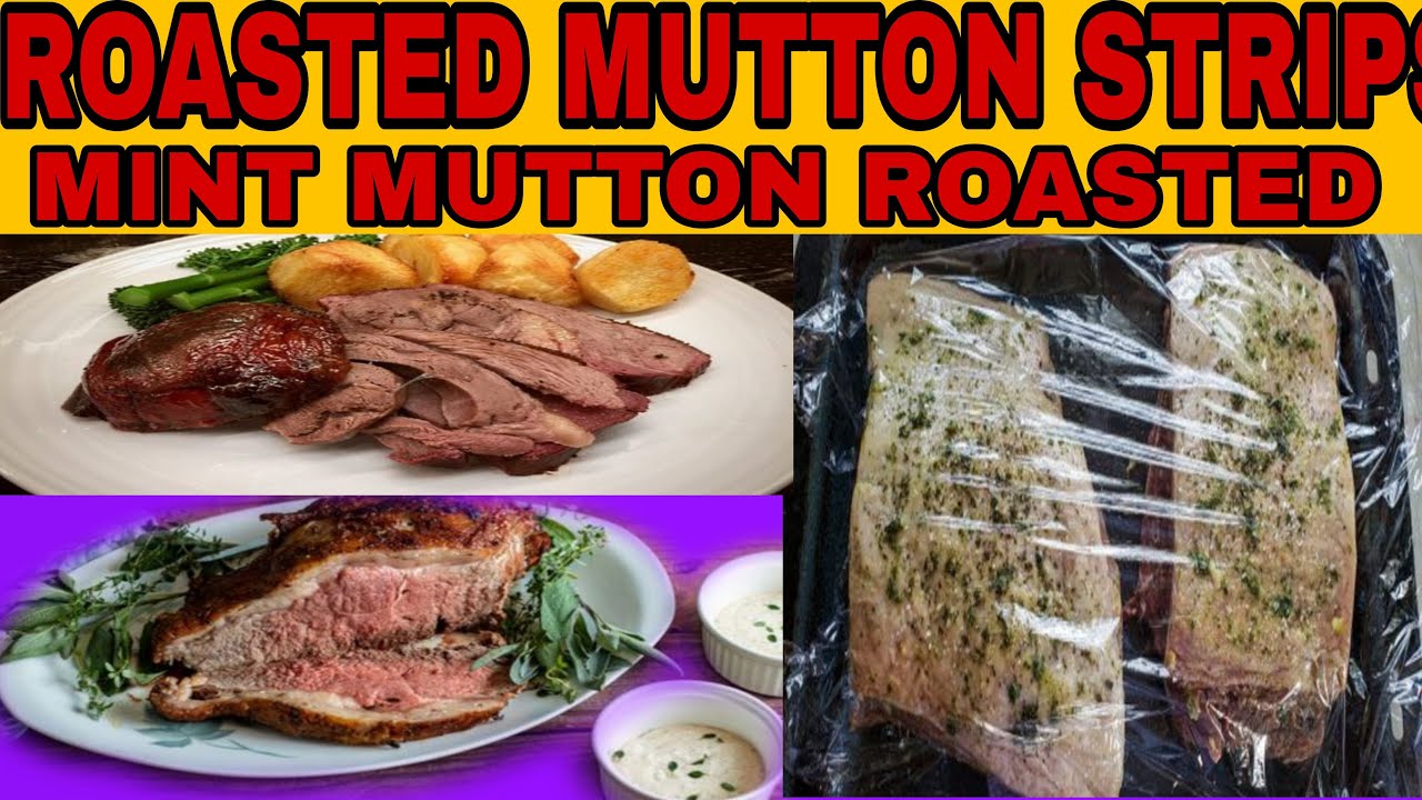 Roasted Mutton strip in mint recipe | mint mutton strips | roasted mint ...