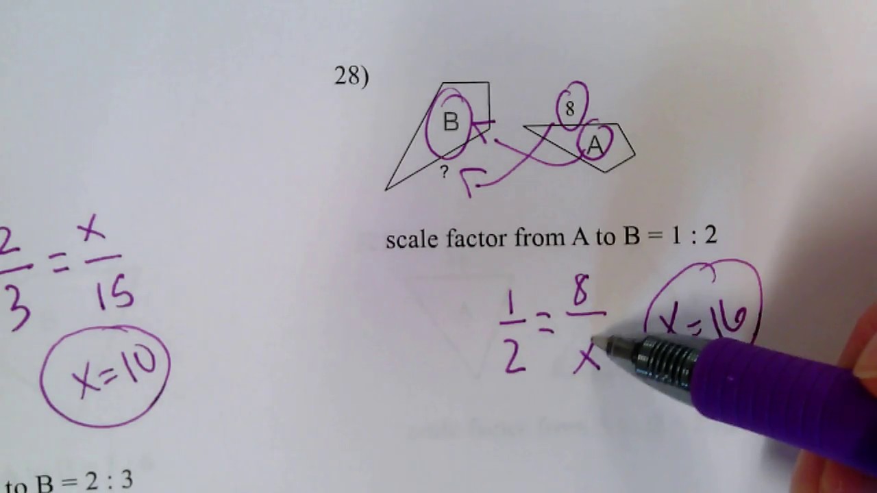 07 Using Scale Factor to Find Unknown Side Lengths - YouTube