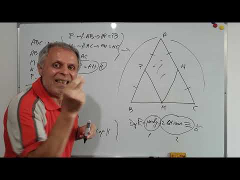 lecții 47: ROMBUL 4 - demonstrăm că patrulaterul e romb: cu triunghi ...