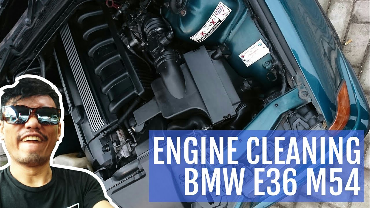 Tutorial bersihin engine bay BMW e36 m52 323iw - YouTube