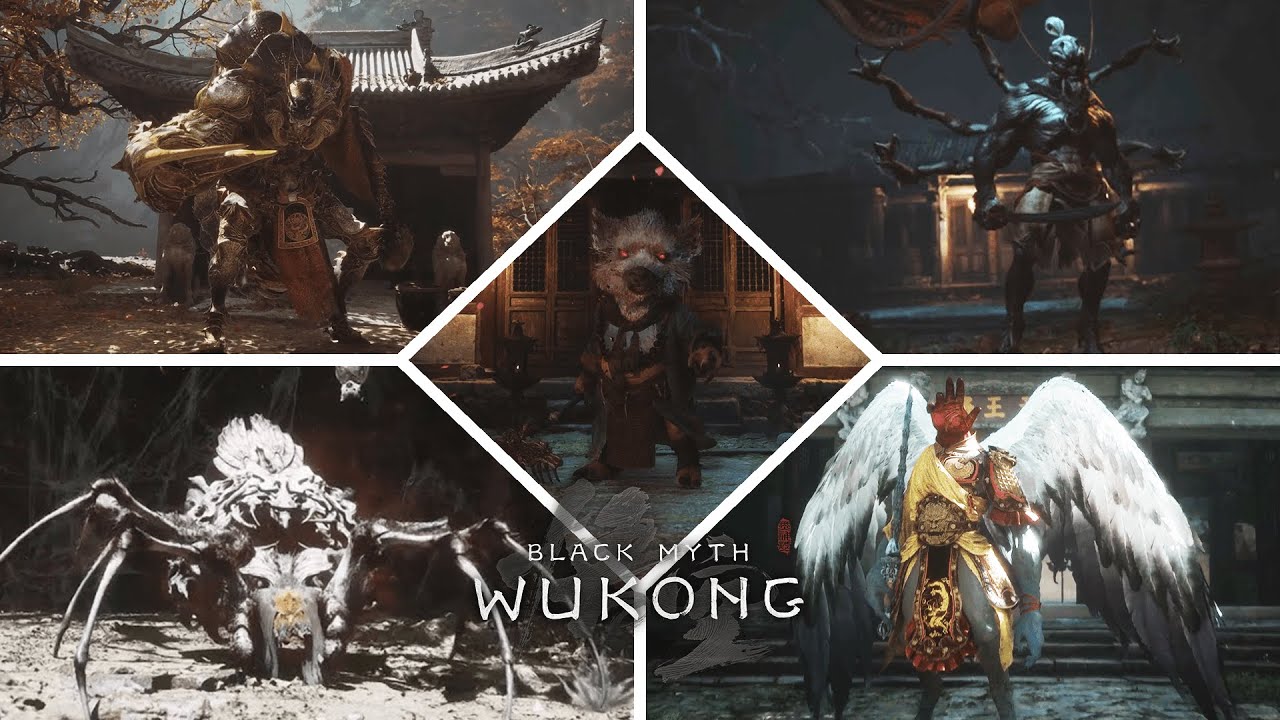 All Bosses Chapter 4 (IN ORDER) | Black Myth: Wukong - YouTube