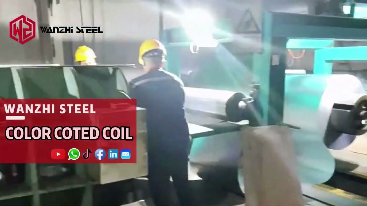 Magical Color Precoat Steel Coil Production Line || Wanzhi Steel - YouTube