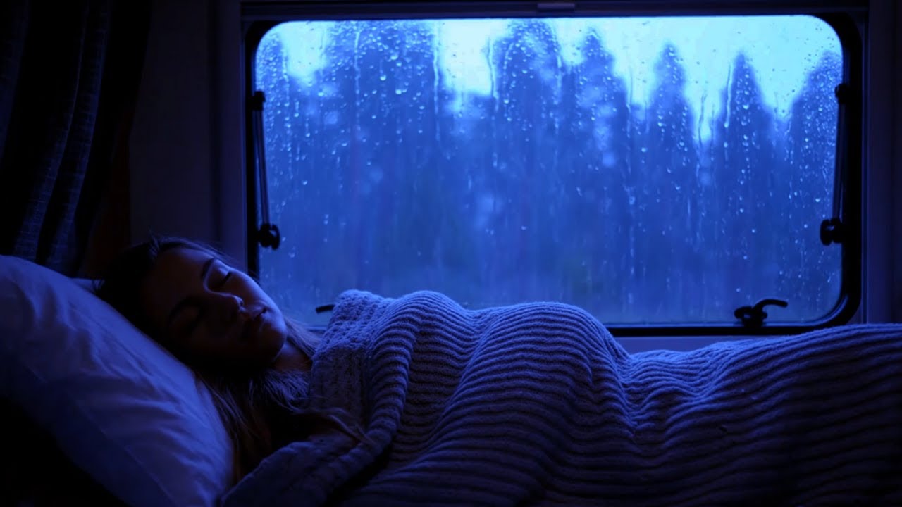 Instantly Fall Asleep With Heavy Rain Relaxing Thunderstorm at Night ...