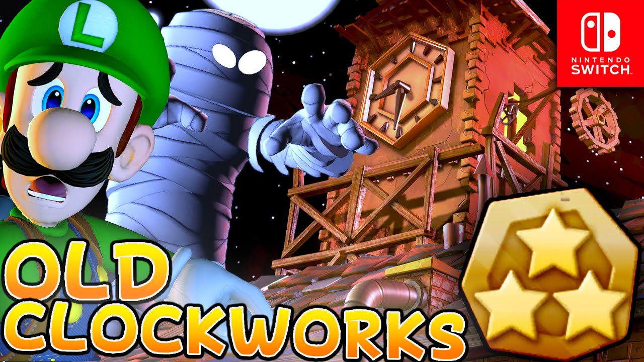 Luigi’s Mansion 2 HD - Old Clockworks 100% Walkthrough (All Gems, Boo Locations & 3-Star Rank ...