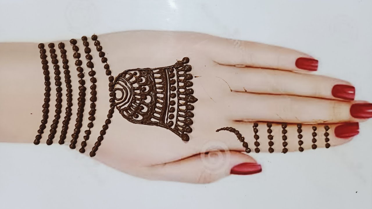 latest chudi jhumka mehandi design tutorial || मेहंदी डिजाइन चूड़ी ...