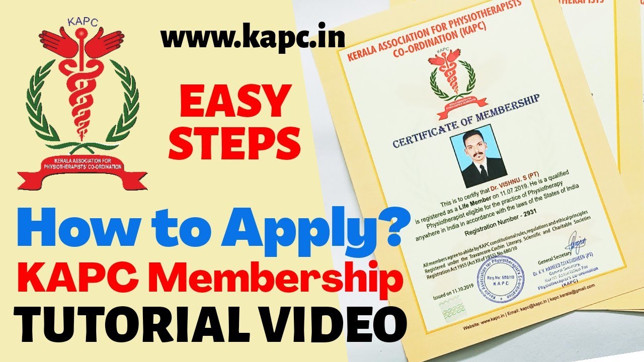 How to Apply for New KAPC Membership? - YouTube