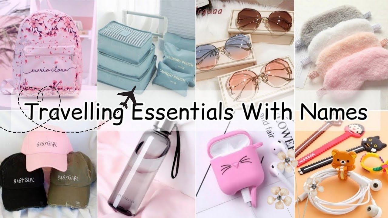 Travelling essentials with name/Travelling backpack essentials ...