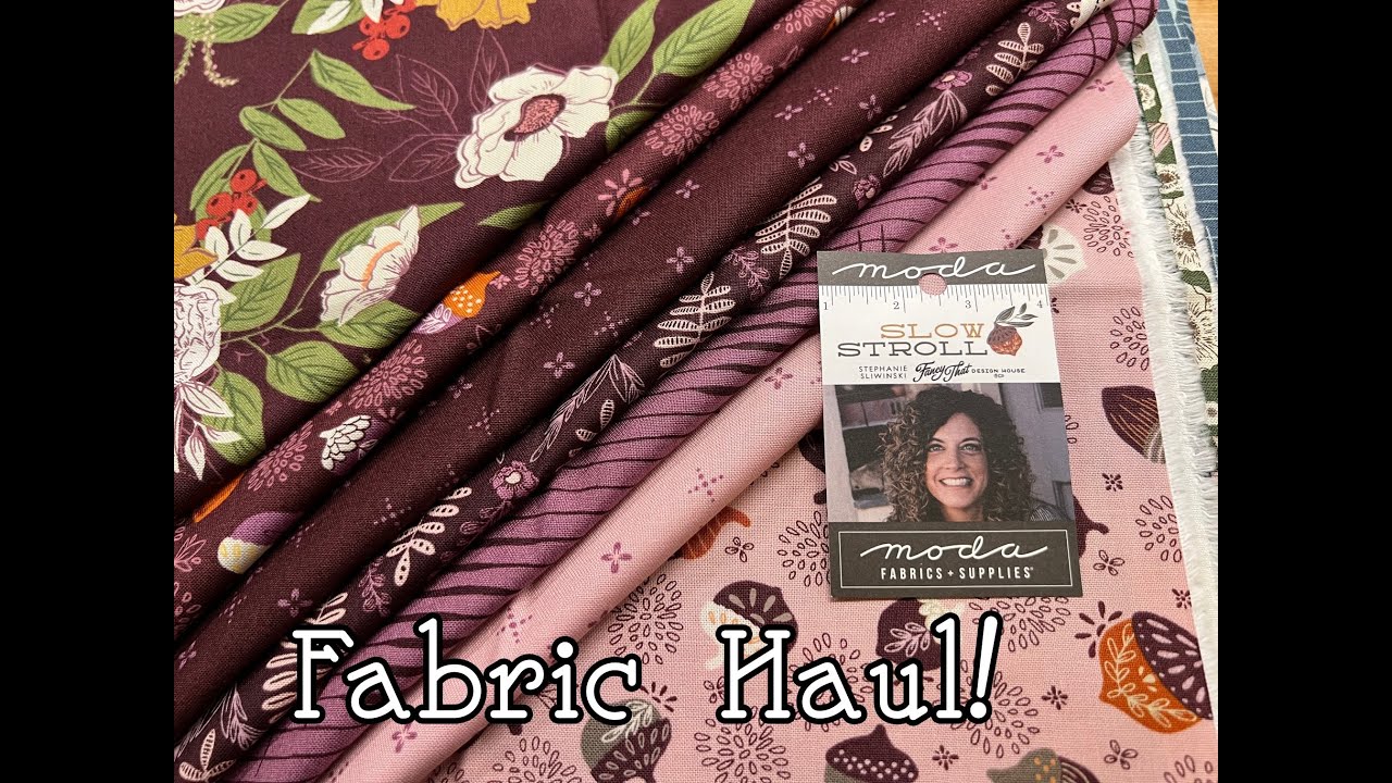Let's have a look at Moda's Autumn fabric, Slow Stroll. - YouTube