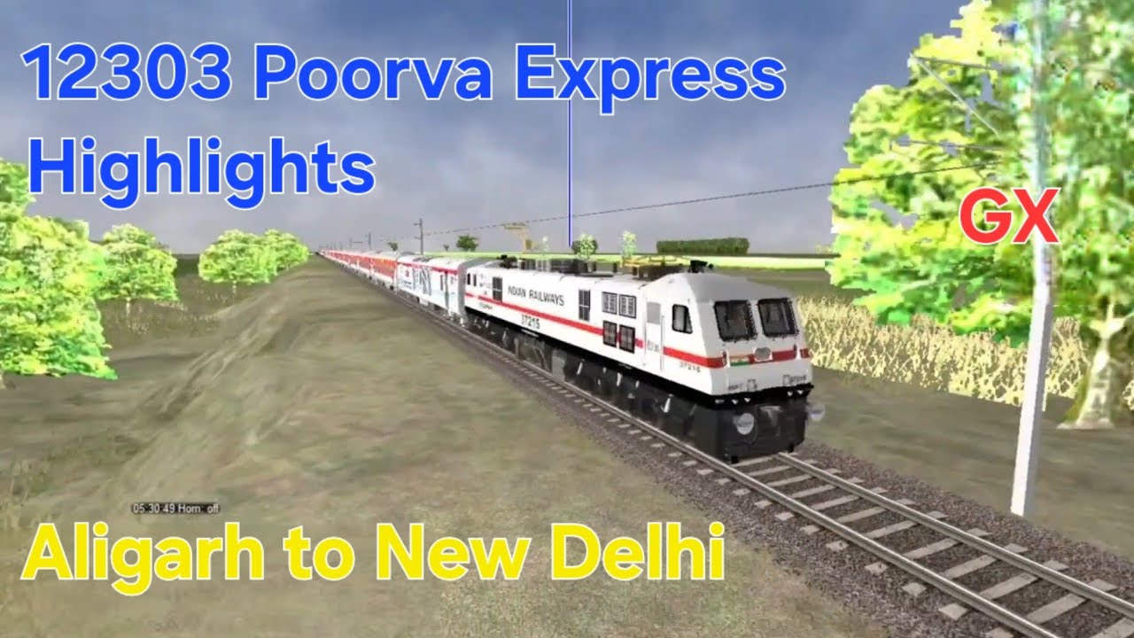 12303 Poorva Express Journey Highlights | Aligarh to New Delhi | Indian ...