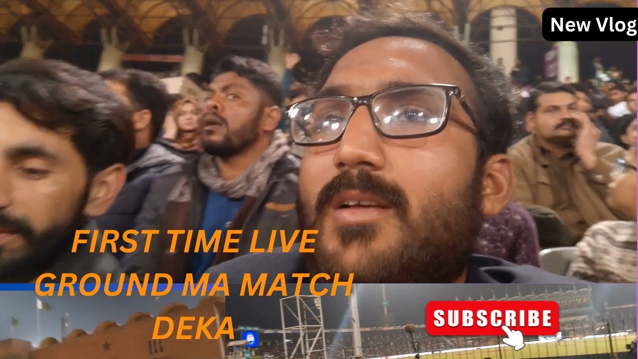 FIRST TIME LIVE MATCH DEKA GROUND MA | HBL PSL | ASLAM SANI VLOGS - YouTube