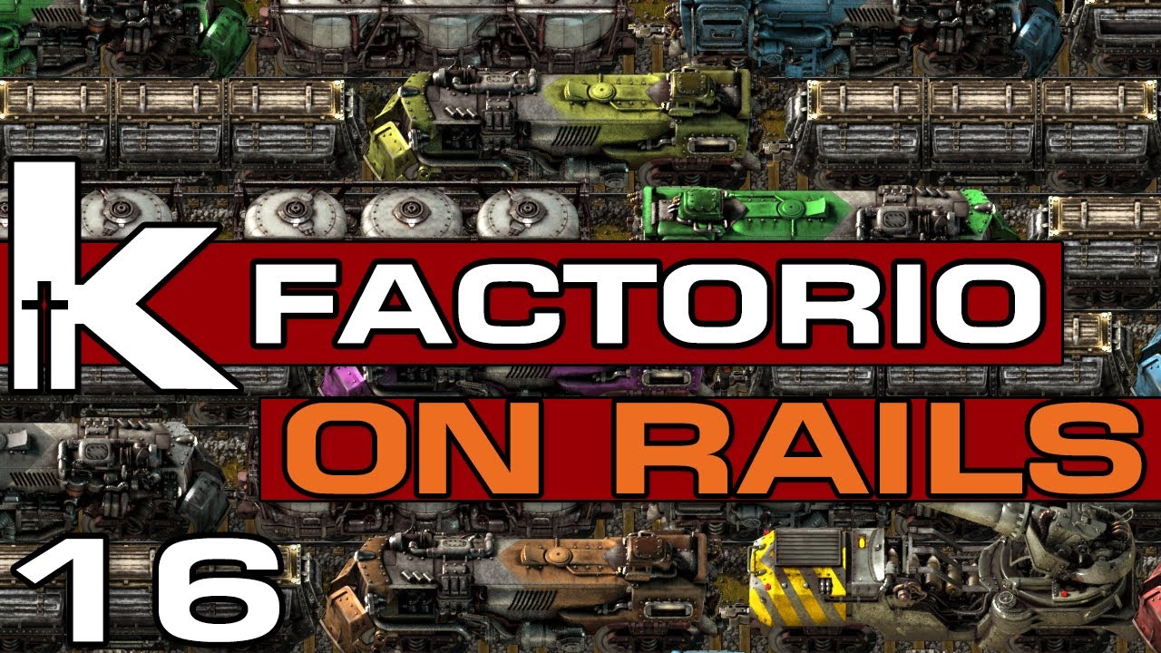 Factorio On Rails | 16 | Ore Stations | Factorio Train Base Let's Play ...