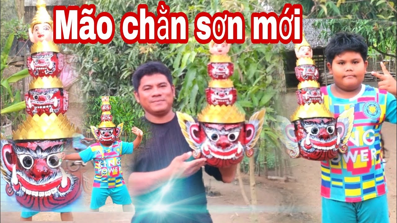 bình Kim vlog||sơn sửa mão chằn,sao mùa lễ kathina.... - YouTube