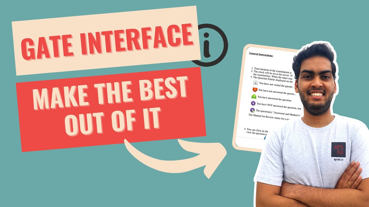 Using GATE Exam Interface and 'Mark for Review' | APSEd - YouTube