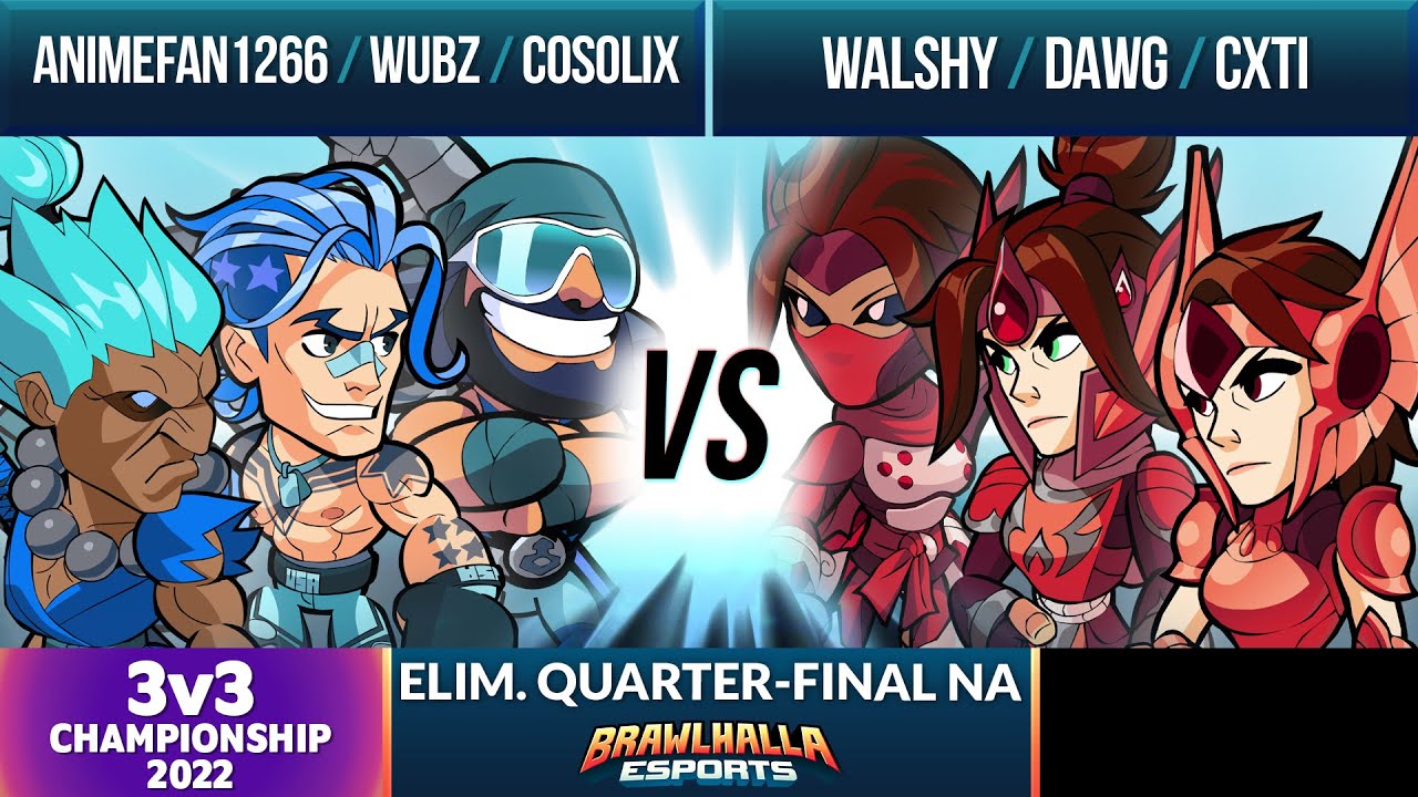 Animefan1266, Wubz, & Cosolix vs Walshy, Dawg, & Cxti - Elimination ...