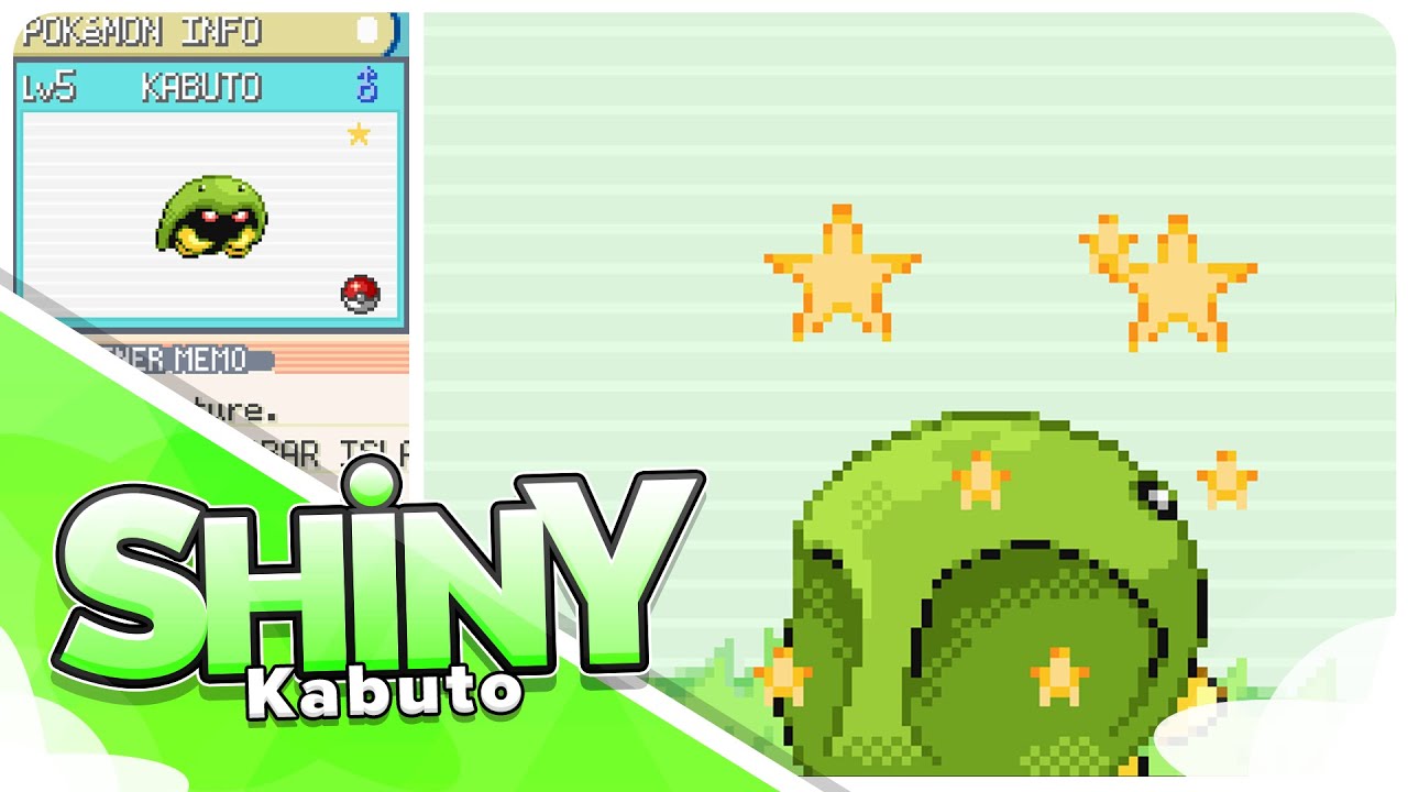 [Live] Shiny Fossil Kabuto in 17,436 SR's in Leaf Green Version! - YouTube