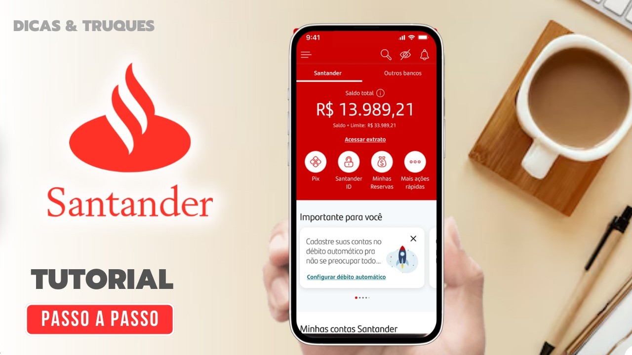 Como acessar o código ID Santander no Internet Banking no App Santander ...