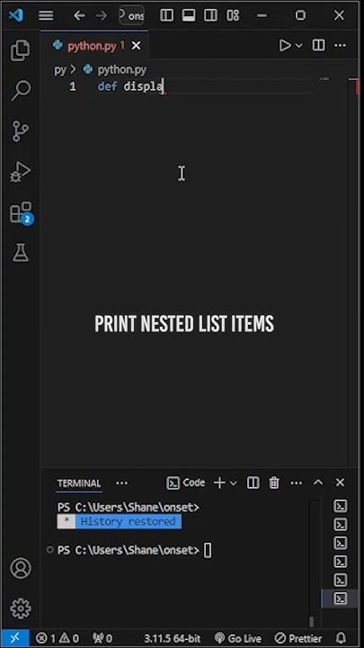 Python Print Nested Lists - YouTube
