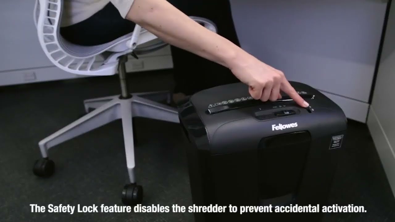 Fellowes Powershred M-8C 4x50mm Cross-Cut Shredder - YouTube