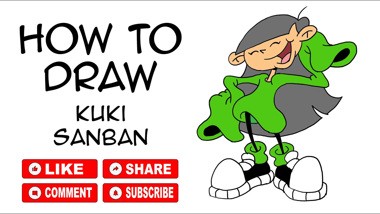 How to draw Kuki Sanban - YouTube