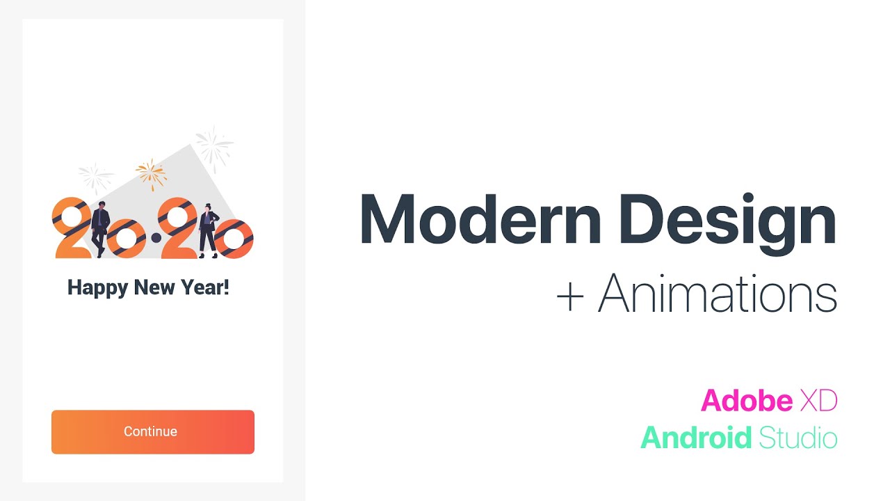 Modern App Design with Animations - Adobe XD to Android Studio - YouTube