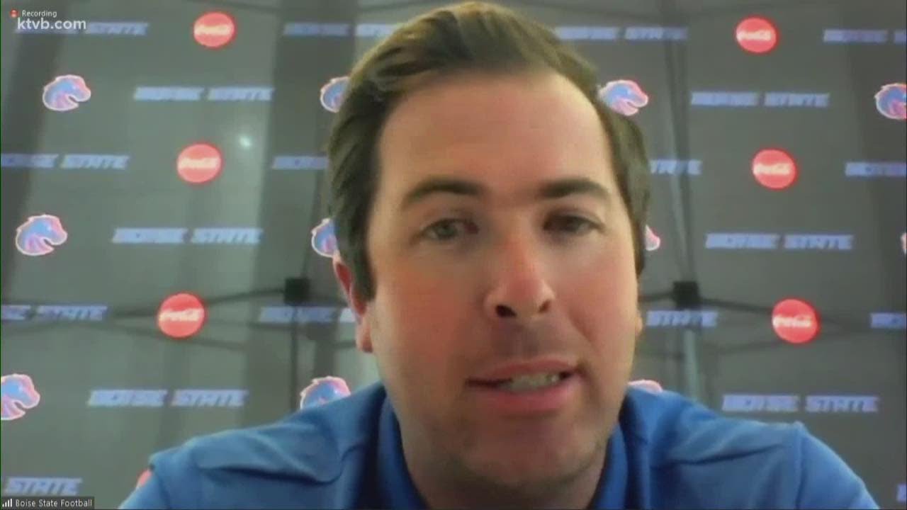 Tim Plough speaks as the Boise State offensive coordinator for the ...