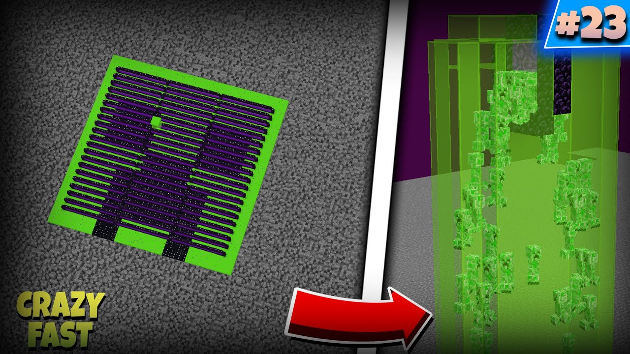 I Built Crazy Fast Creeper Farm in Minecraft Survival ( EP :-23 ...
