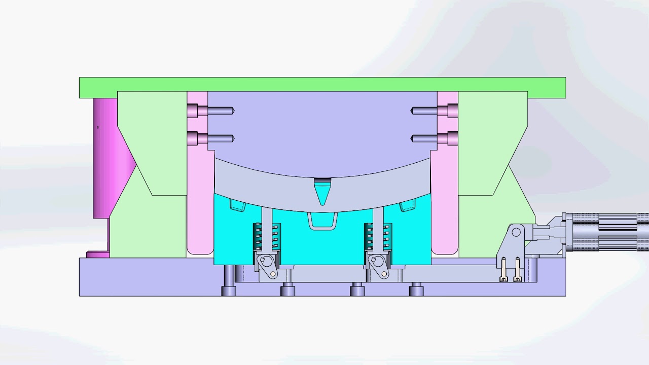 Mould Press Cam Ejector - YouTube