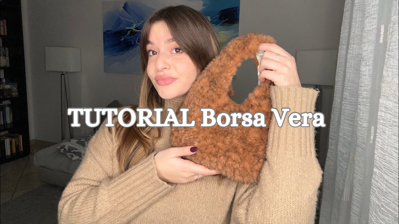 Tutorial Borsa Vera - Hobo Bag uncinetto con filato pelliccia - Macrè Bag - YouTube