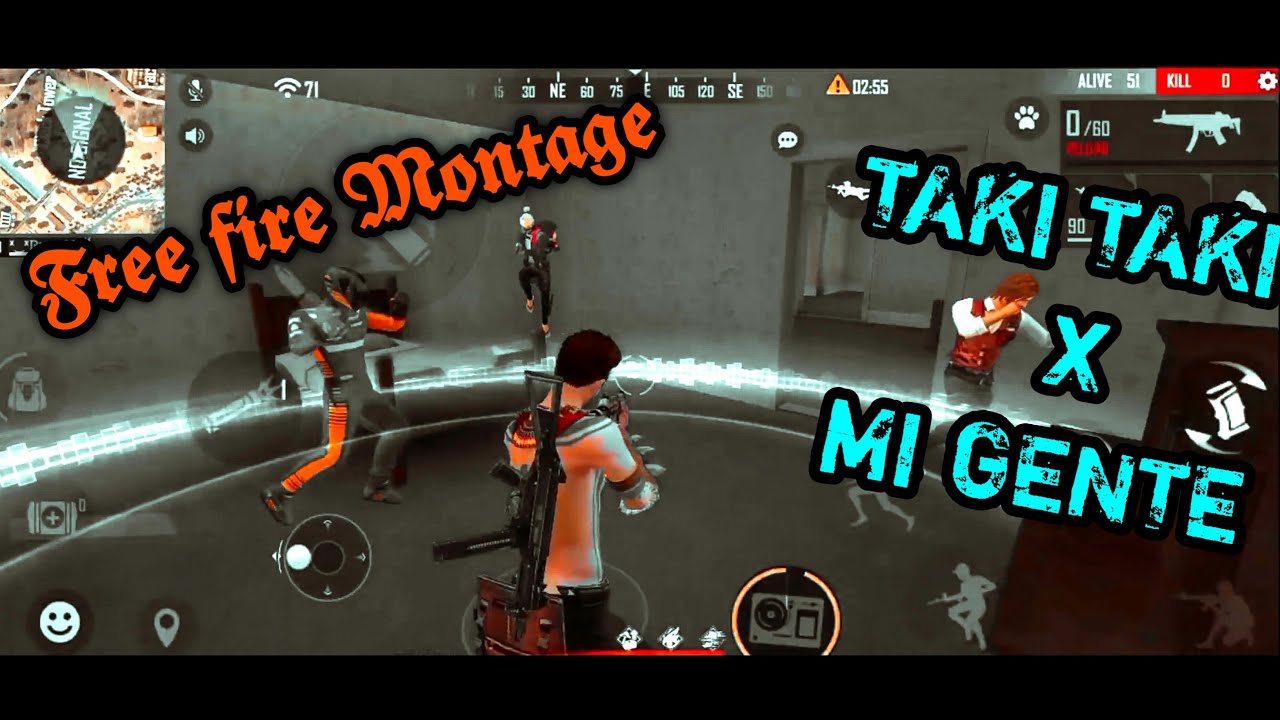 FREE FIRE MONTAGE || TAKI TAKI X MI GENTE || BEST SCENES OF FREE FIRE ...