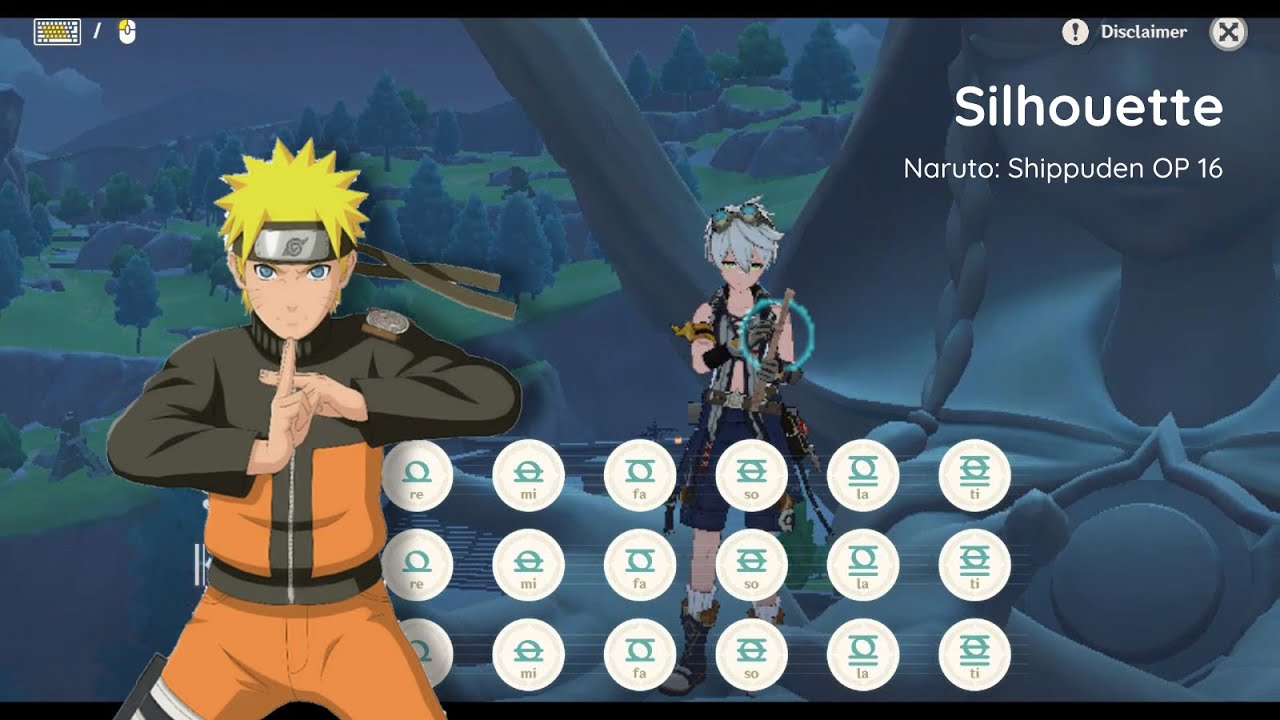 Silhouette (Naruto: Shippuden OP 16) | Genshin Impact Windsong Lyre ...