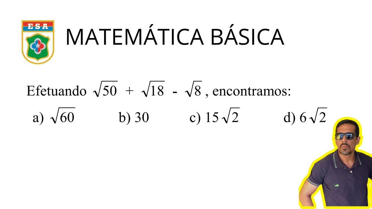 Vamos resolver os radicais simplificando. Matemática básica - YouTube