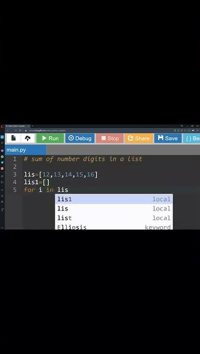 Python | Sum of number digits in List - YouTube