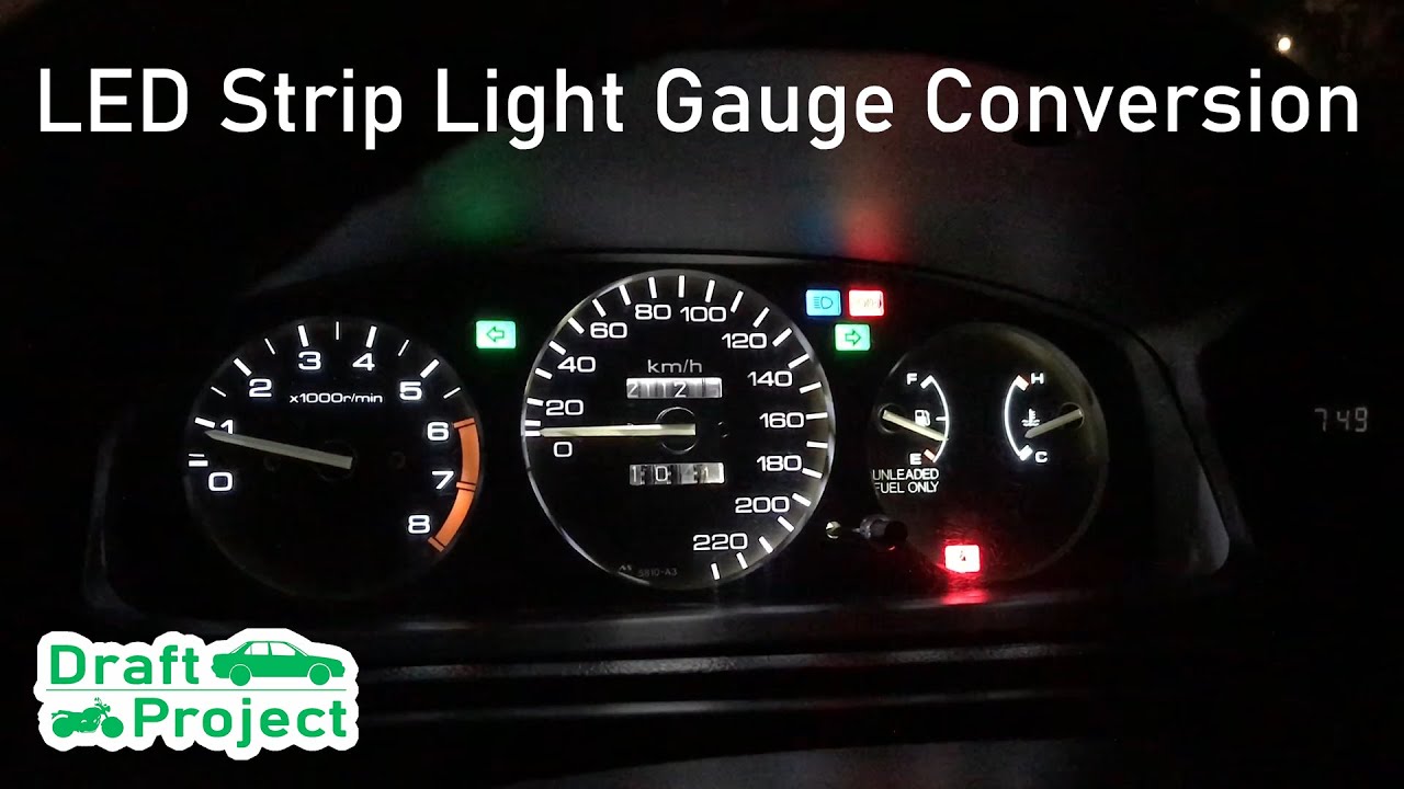BRIGHT DASHBOARD! Instrument Panel LED conversion - YouTube