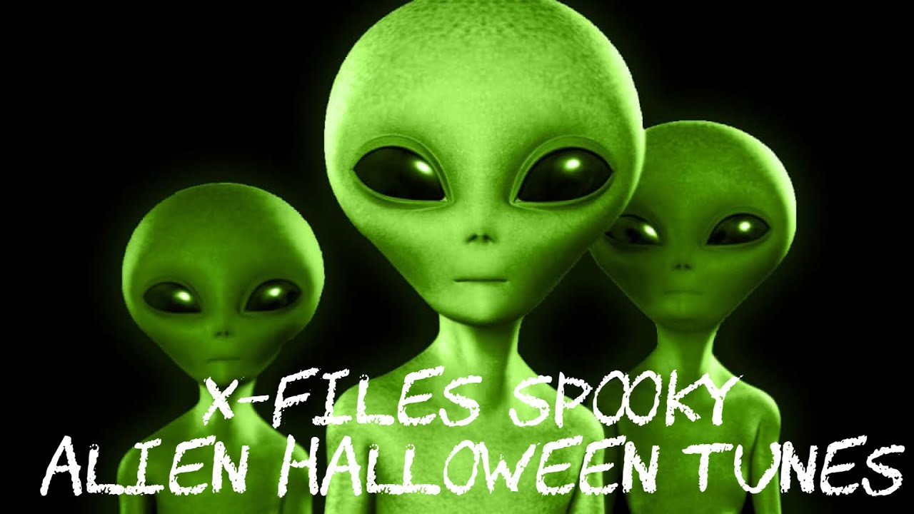 Spooky Tunes halloween 4 hours *DarkScreen*x-files music alien scary ...
