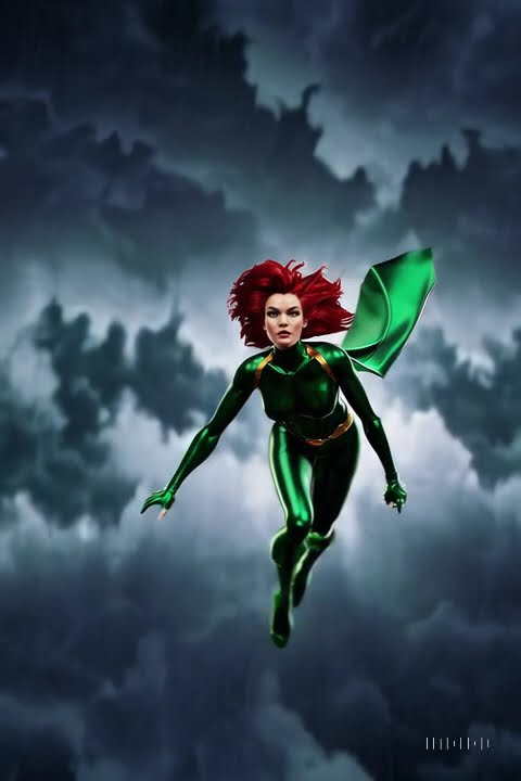 Emerald the Irish Superhero flying through the Rain. - YouTube
