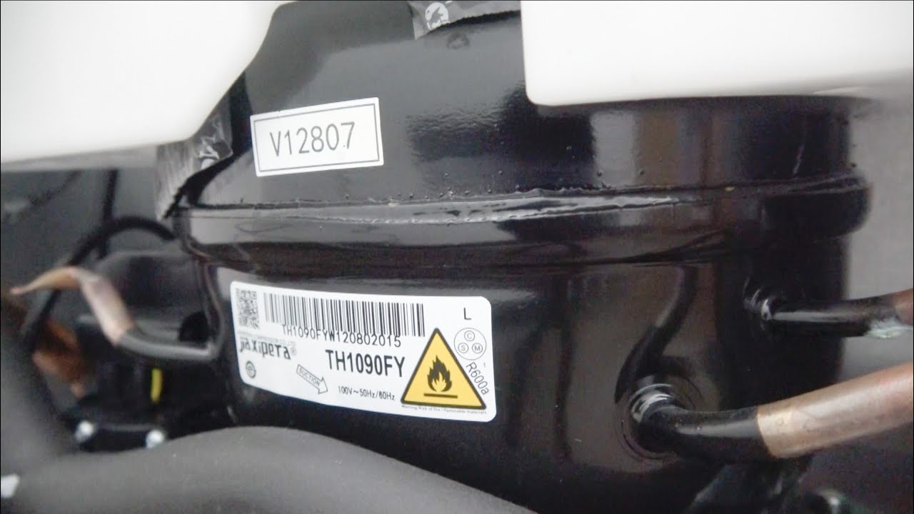 Running sound of a reciprocating compressor installed in a refrigerator ...