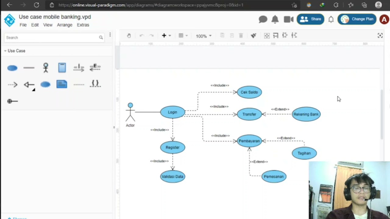 Use Case Diagram, Use Case Scenario dan Class Diagram Mobile Banking ...