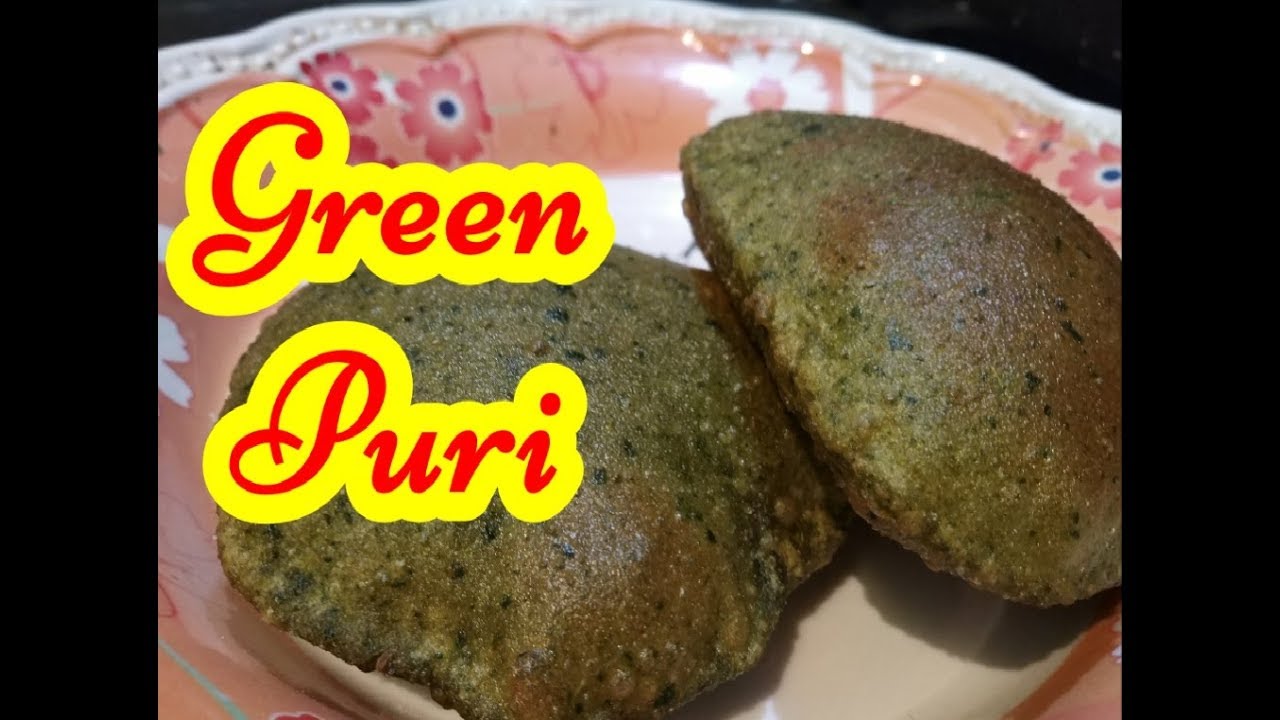 Curry Leaves puri | Green Puri | Green Puri recipe, poori recipe in ...