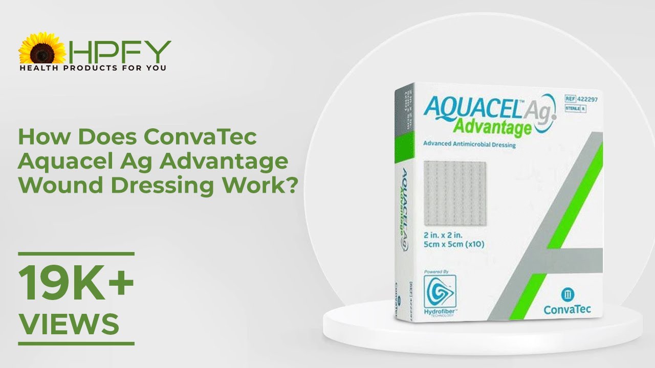 ConvaTec Aquacel Ag Advantage Wound Dressing In Action - YouTube