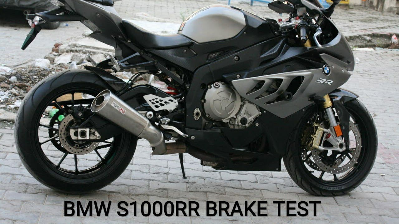 BMW S1000RR Brake Test - YouTube