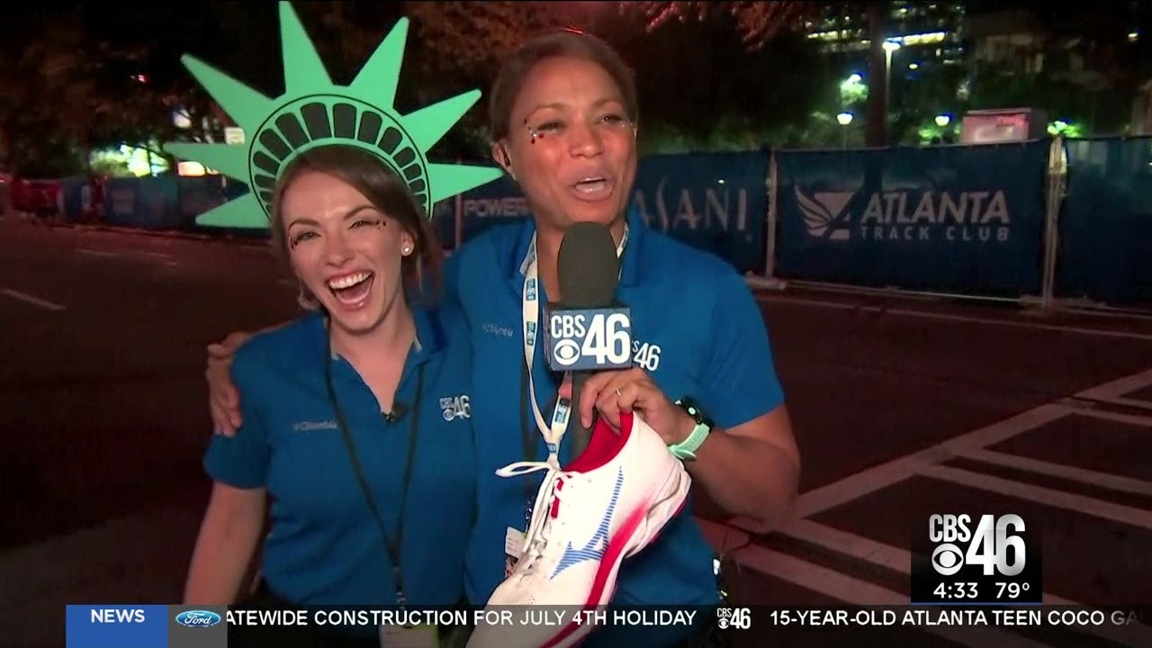 CBS46's Shon Gables and Molly McCollum preview the Peachtree Road Race ...